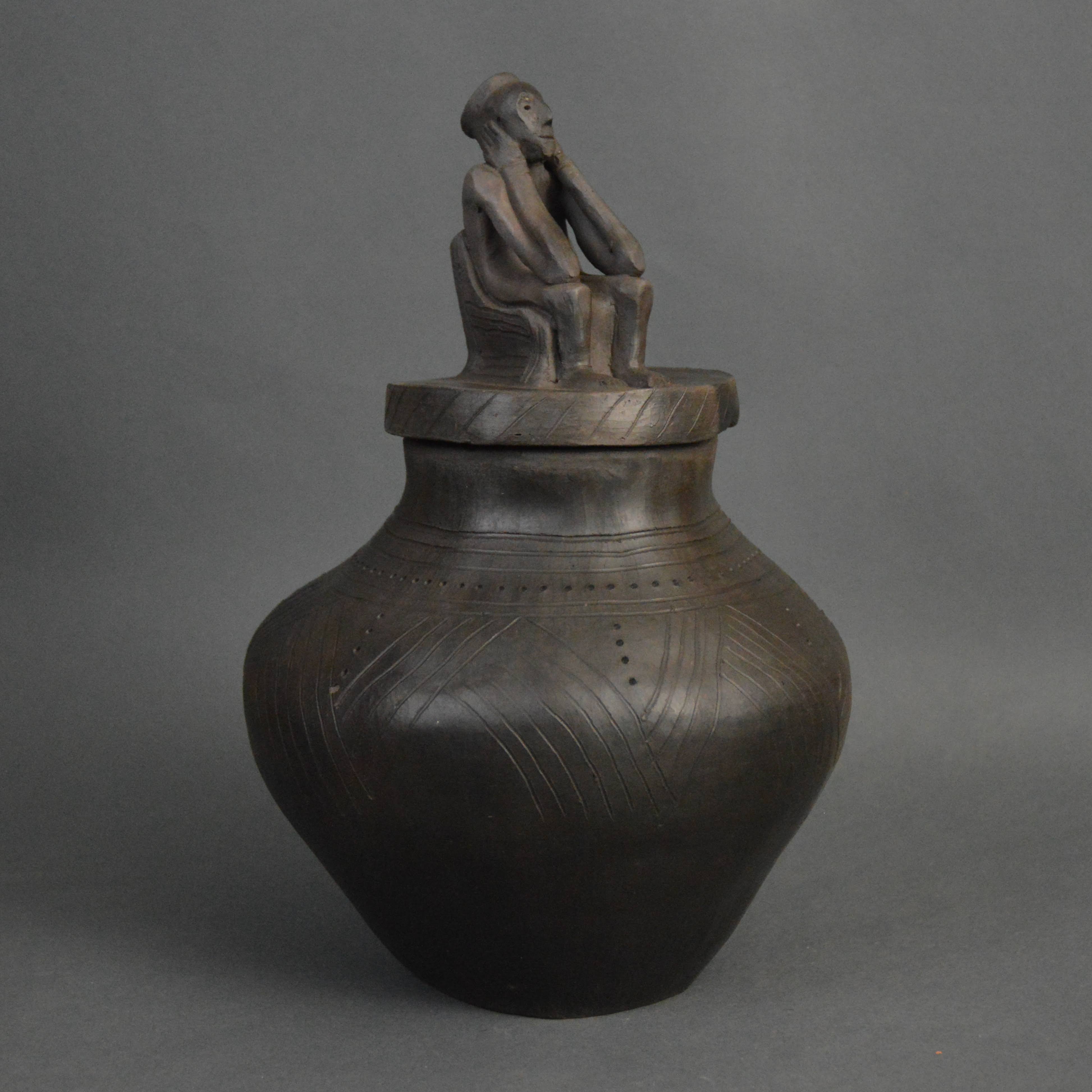 Anglo Saxon, Spong Man, Urn with Lid – PottedHistory